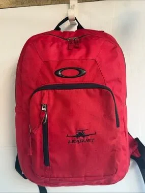 Oakley | Bags | Oakley Learjet Book Bag Backpack Red Bookbag | Poshmark